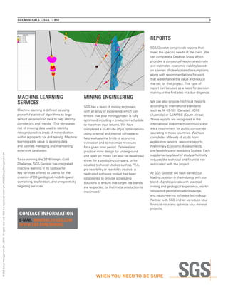 SGS Geological Services | PDF