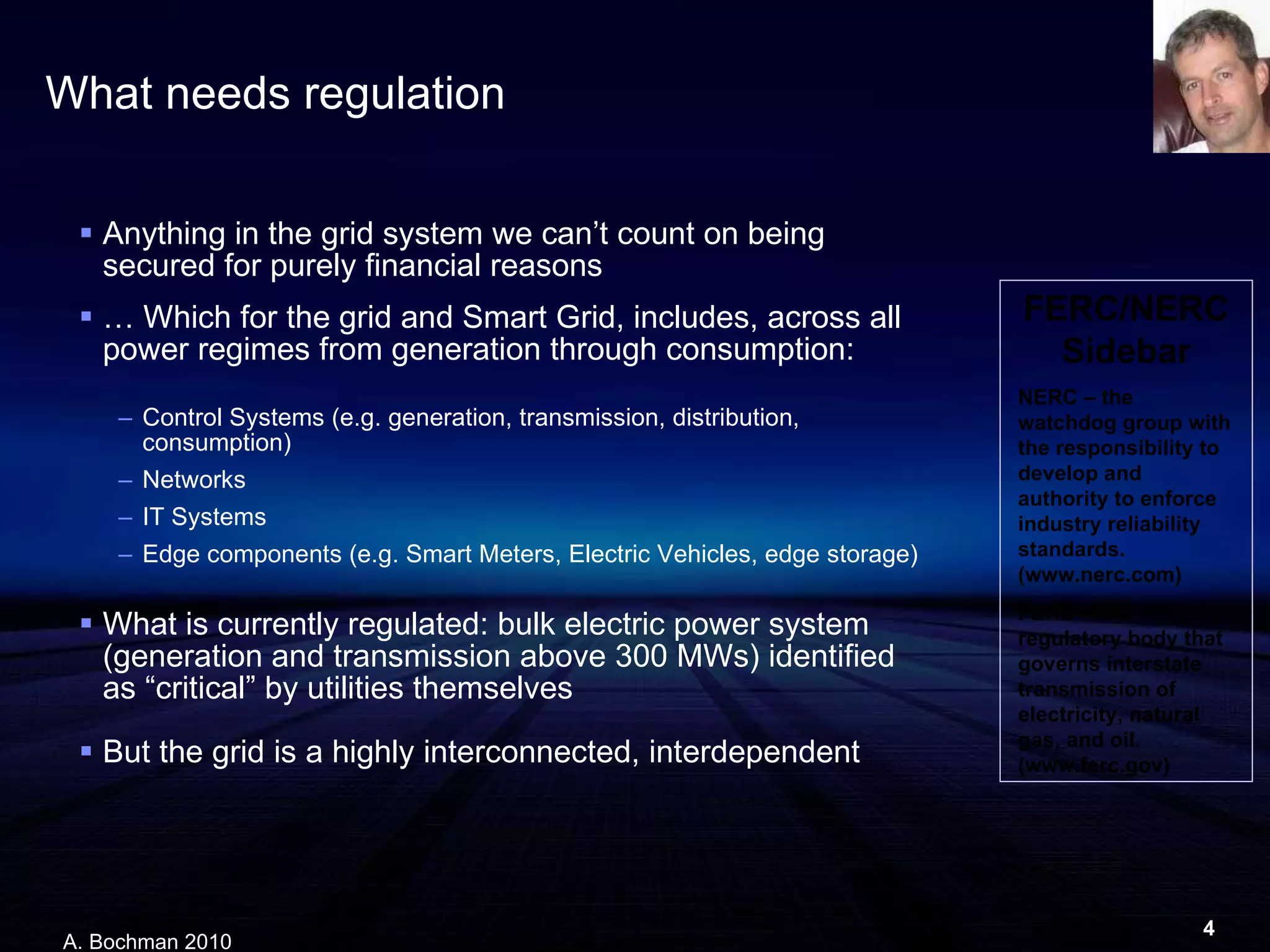 SGSB Webcast 4: Smart Grid Security Standards in Mid 2010 | PPT