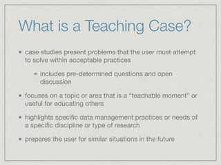 Teaching Case Studies | PDF