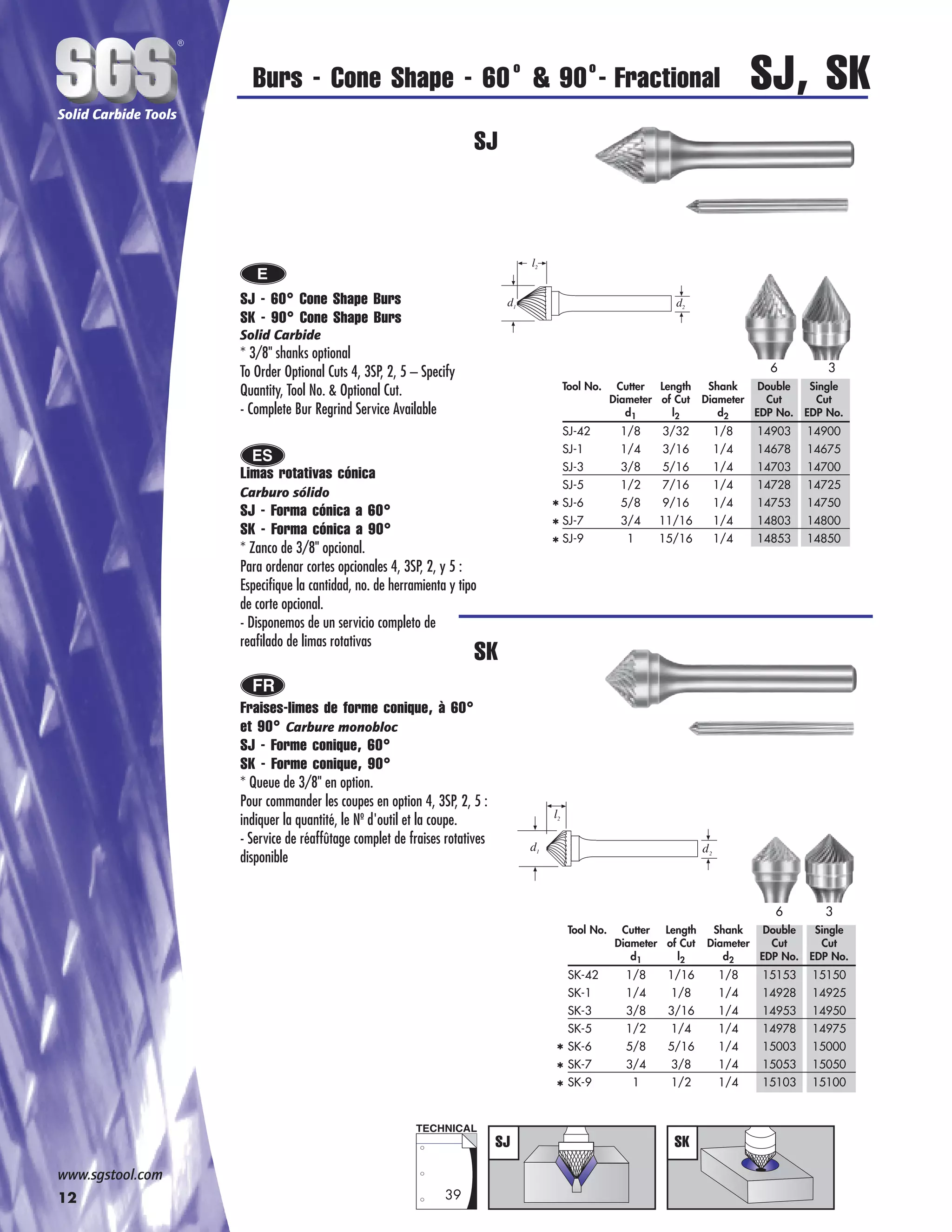 SGS Burs Catalog | PDF