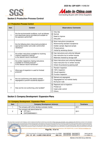 Sgs certificate | PDF