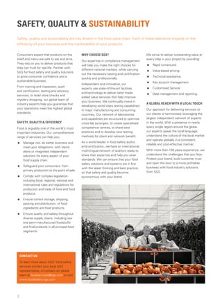 Sgs cts food brochure hyb en 2013 | PDF