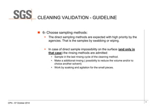 The Fundamentals of Cleaning Validation | PDF