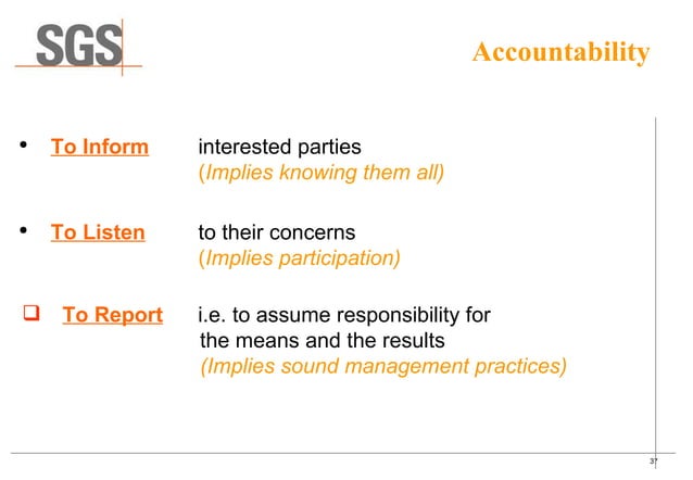 SGS NGO Benchmark Audit | PPT | Non-Profit Organizations | Industries