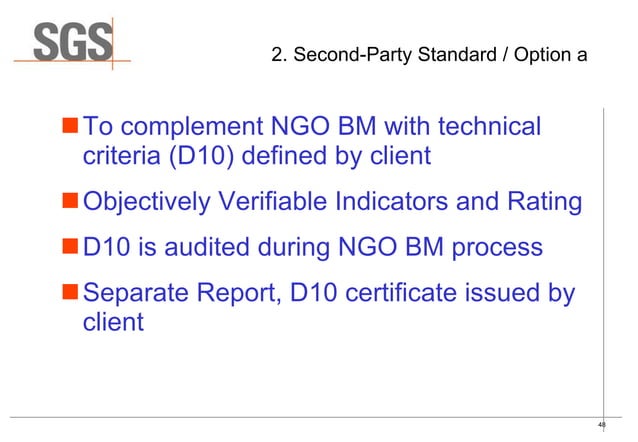SGS NGO Benchmark Audit | PPT | Non-Profit Organizations | Industries