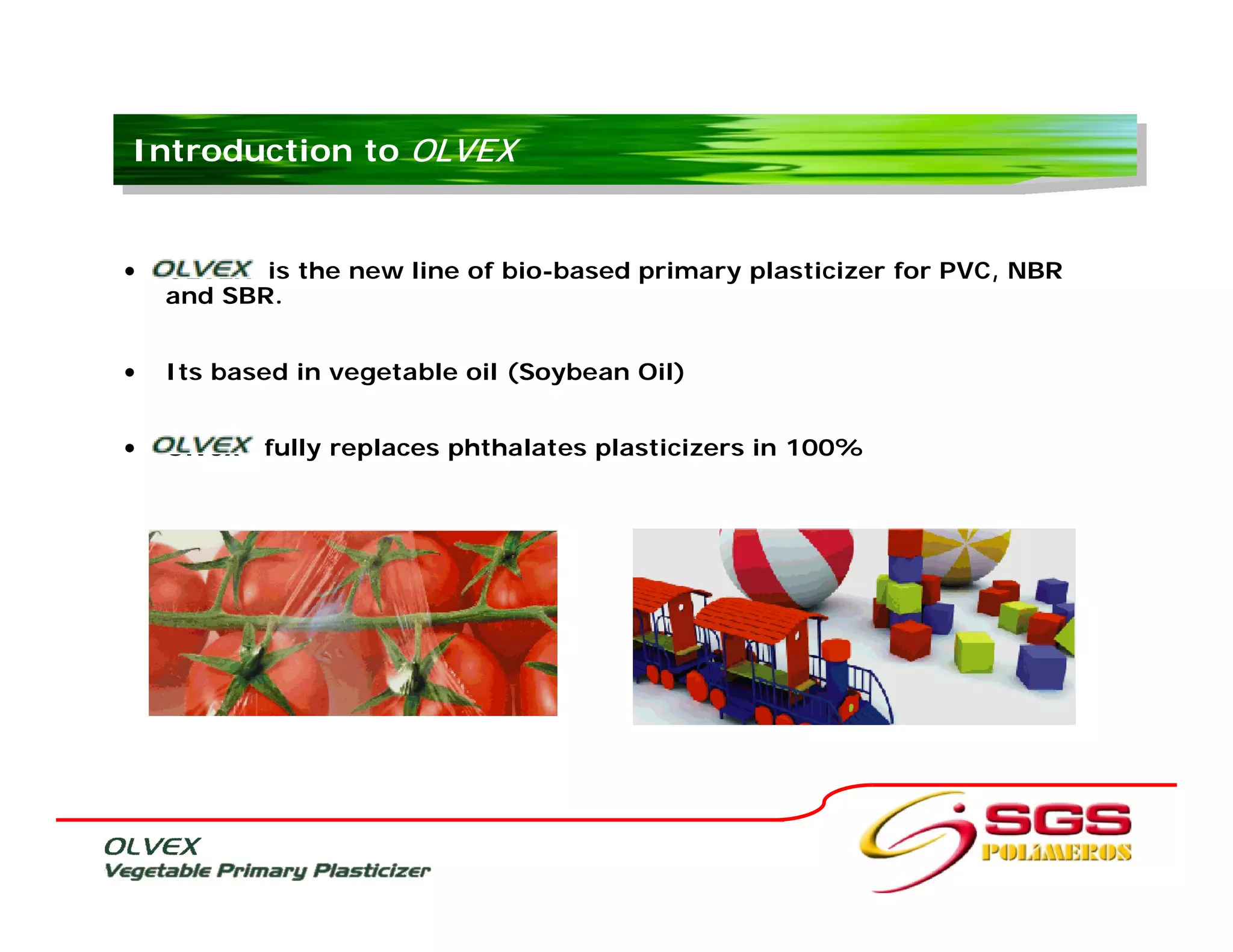 Olvex: Bio-based Primary Plasticizer | PDF