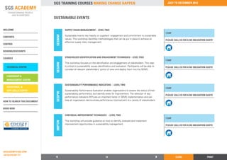 Sgs Training Academy Brochure 2012 | PDF