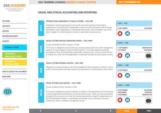 Sgs Training Academy Brochure 2012 | PDF