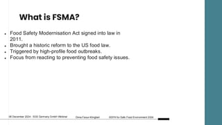 Ensuring Compliance with FSMA Preventive Controls Rule and the ...