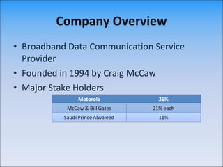 Teledesic Case Study | PPT | Telecommunications Industry | Industries