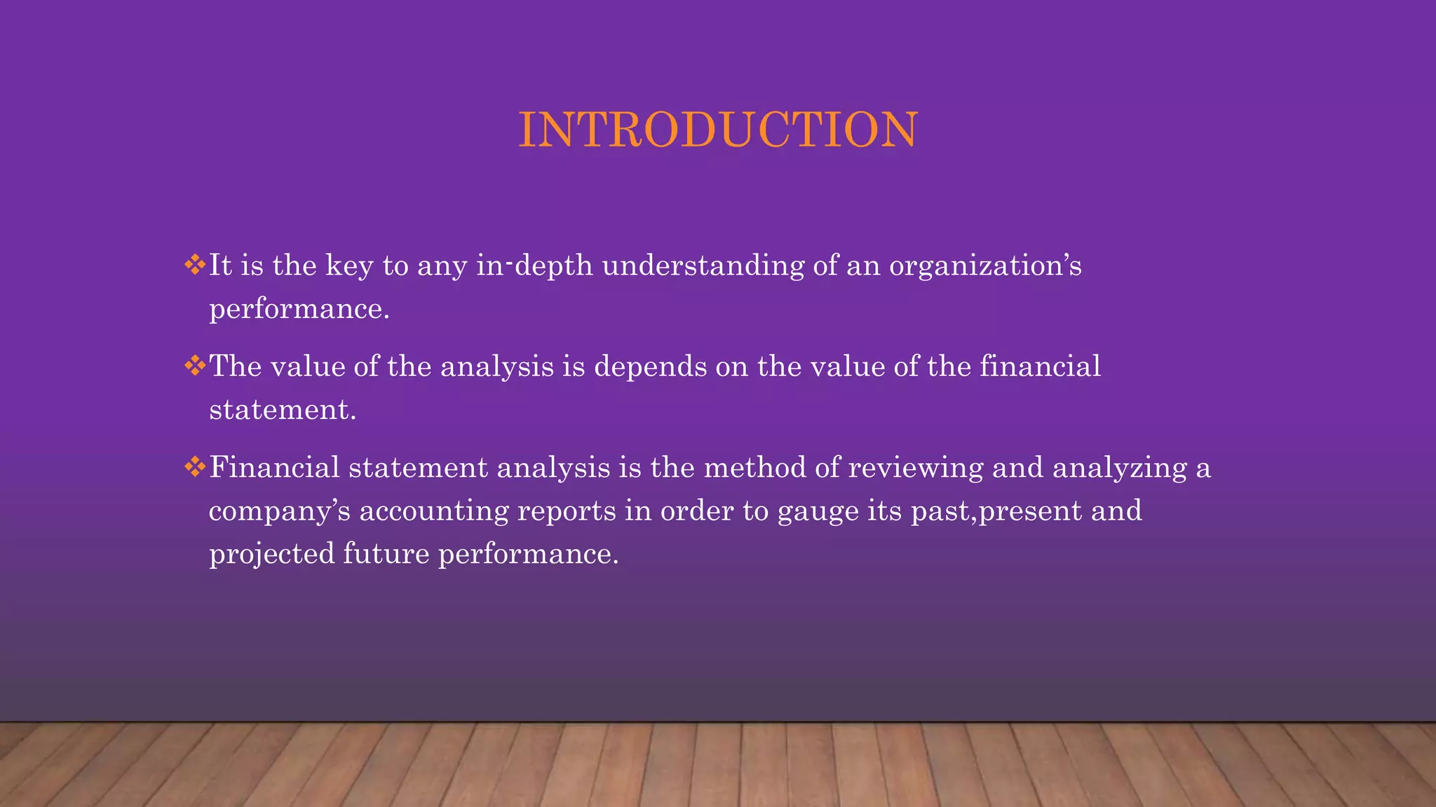 Financial Statement Analysis Ppt