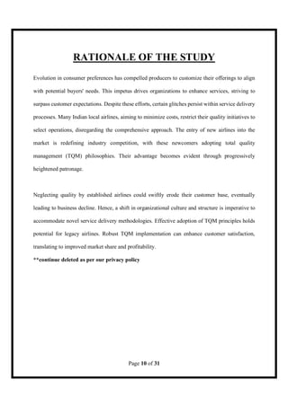 SGVU-Approved-Project-Report-Assessing TQM Effects on Air India's ...