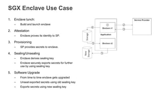 XPDDS18: Design Session - SGX deep dive and SGX Virtualization Discussion, Kai Huang, Intel | PPTX