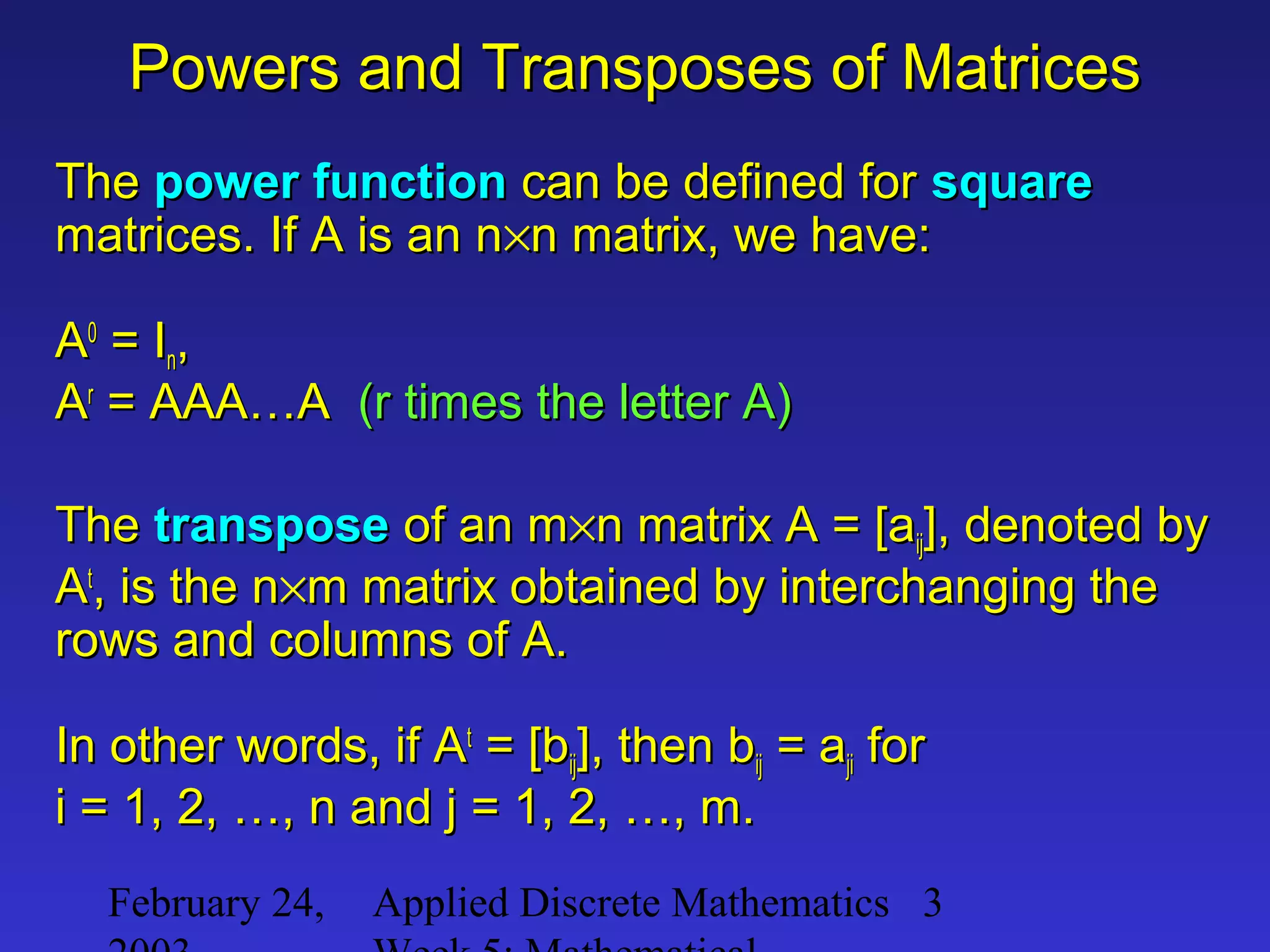 Per5_matrix multiplication | PPT