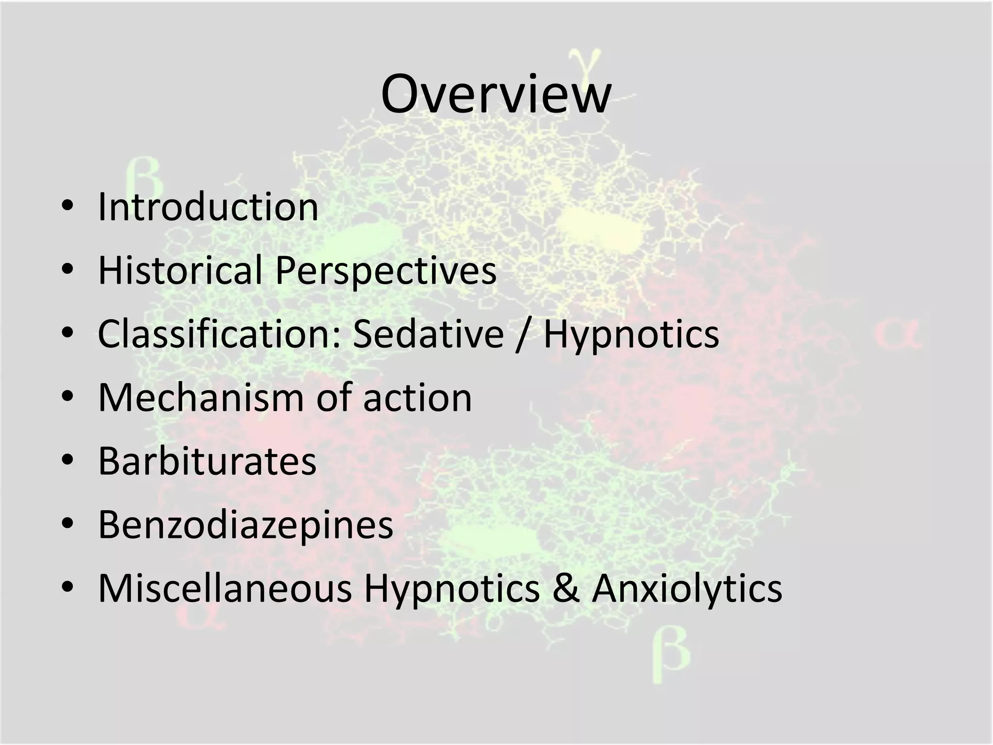Sedative Hypnotic | PPTX
