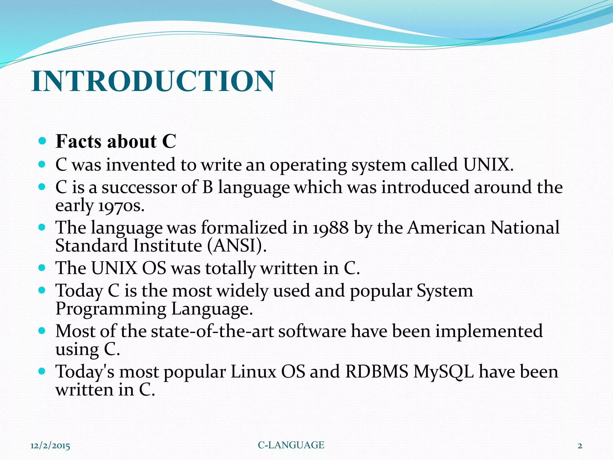 Lecture 1 progrmming with C | PPT