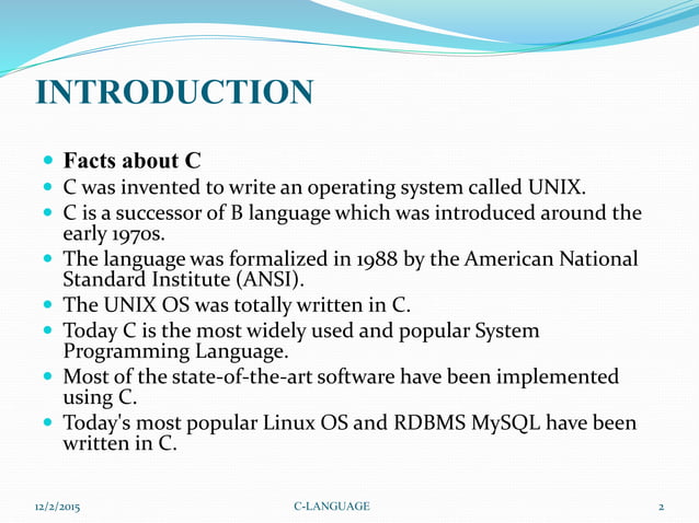 Lecture 1 progrmming with C | PPT