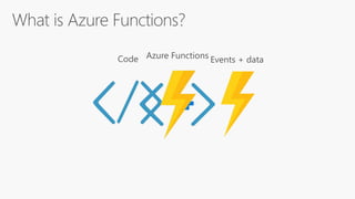 Serverless computing with Microsoft Azure | PPTX
