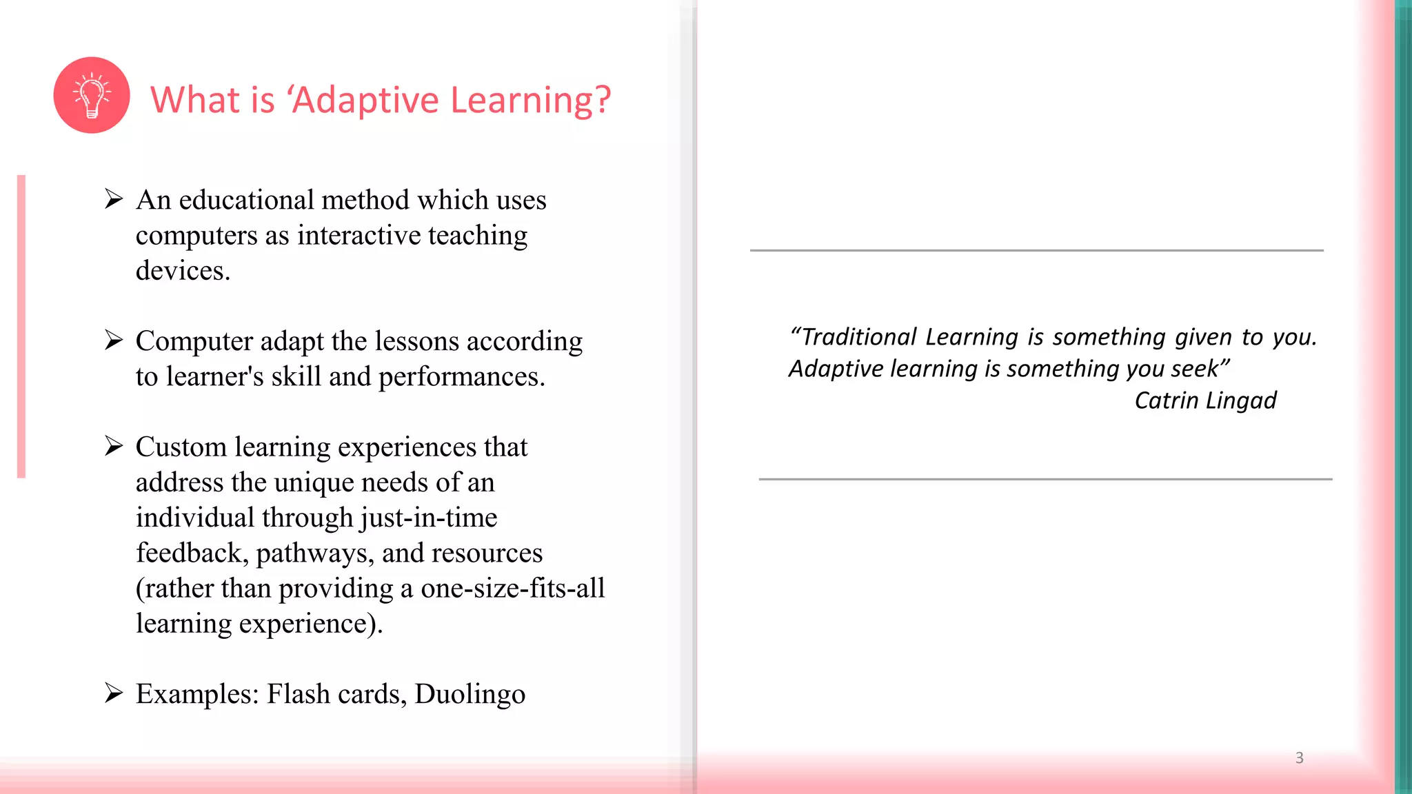 Adaptive Learning | PPTX
