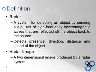 Radar Image Processing | PPTX