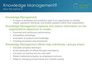 Knowledge Management and the Evolution of the Workplace | PPT