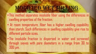 ABITHA FRANCIS drymilling and wet milling of corn | PDF