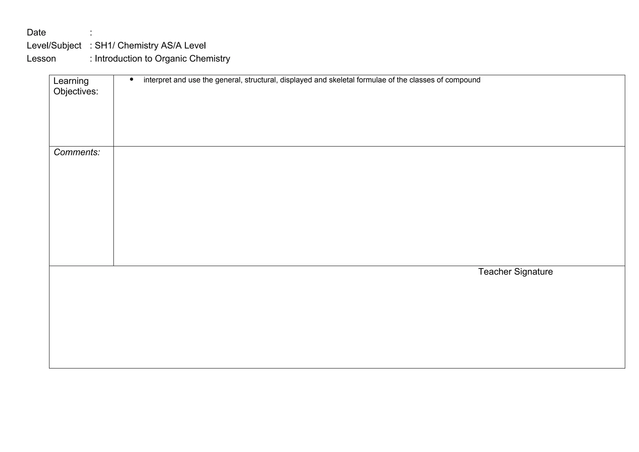 Chemistry Lesson Plan for Senior High School 2 | DOCX