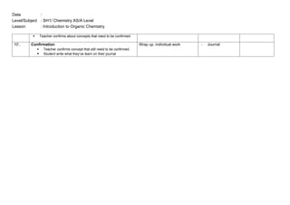 Chemistry Lesson Plan for Senior High School 2 | DOCX