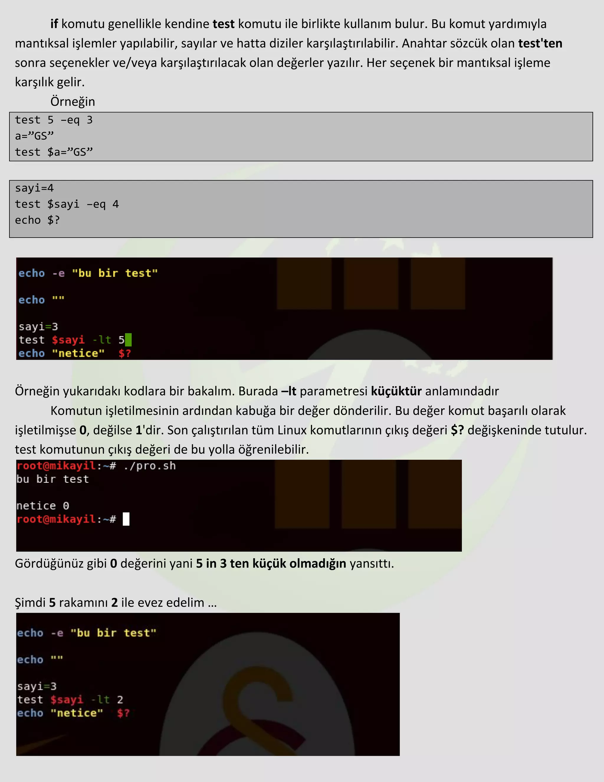 Kabuk programlama 2 | PDF