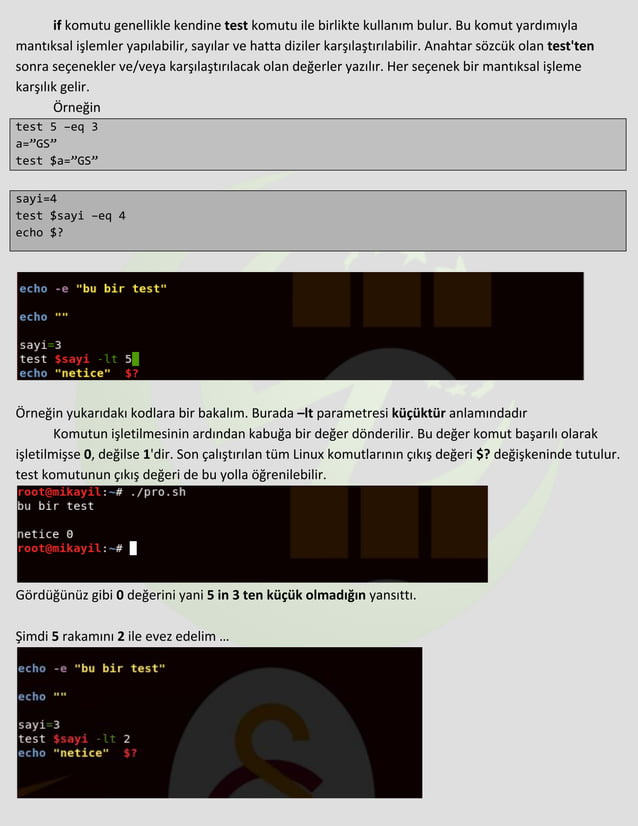 Kabuk programlama 2 | PDF