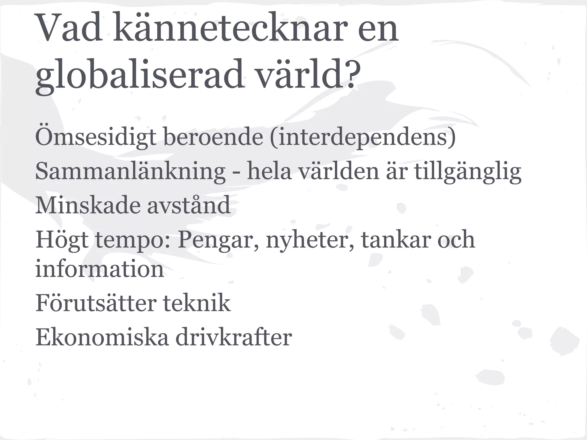 Globalisering (allmänt) | PDF