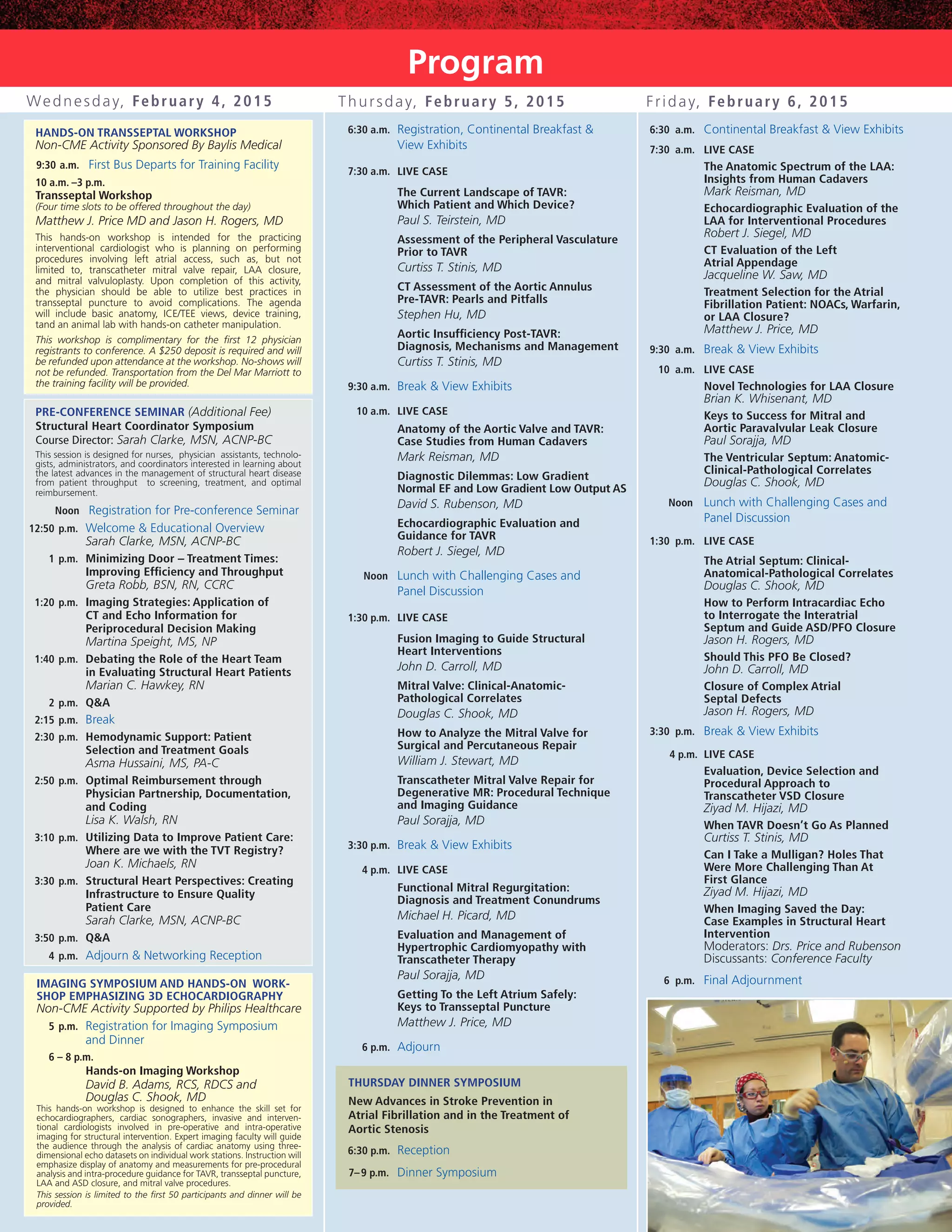 Structural Heart Intervention and Imaging Brochure 2015 | PDF
