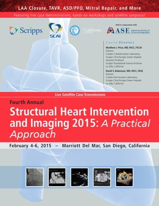 Structural Heart Intervention and Imaging Brochure 2015 | PDF | Heart ...