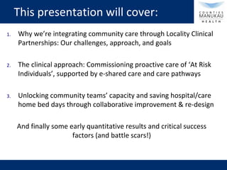 Innovation in commissioning and provisioning of community healthcare ...