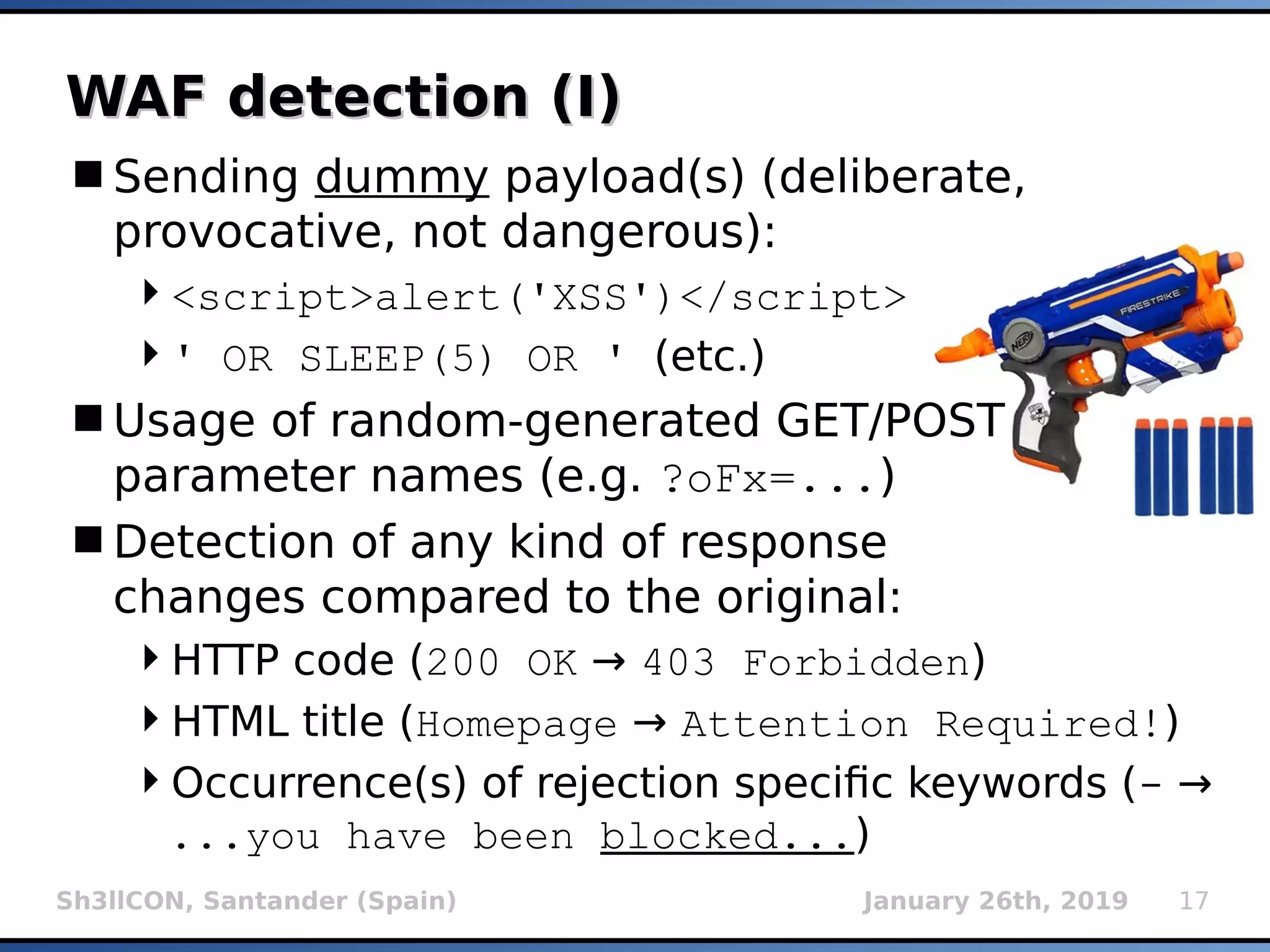 Blind WAF identification | PDF