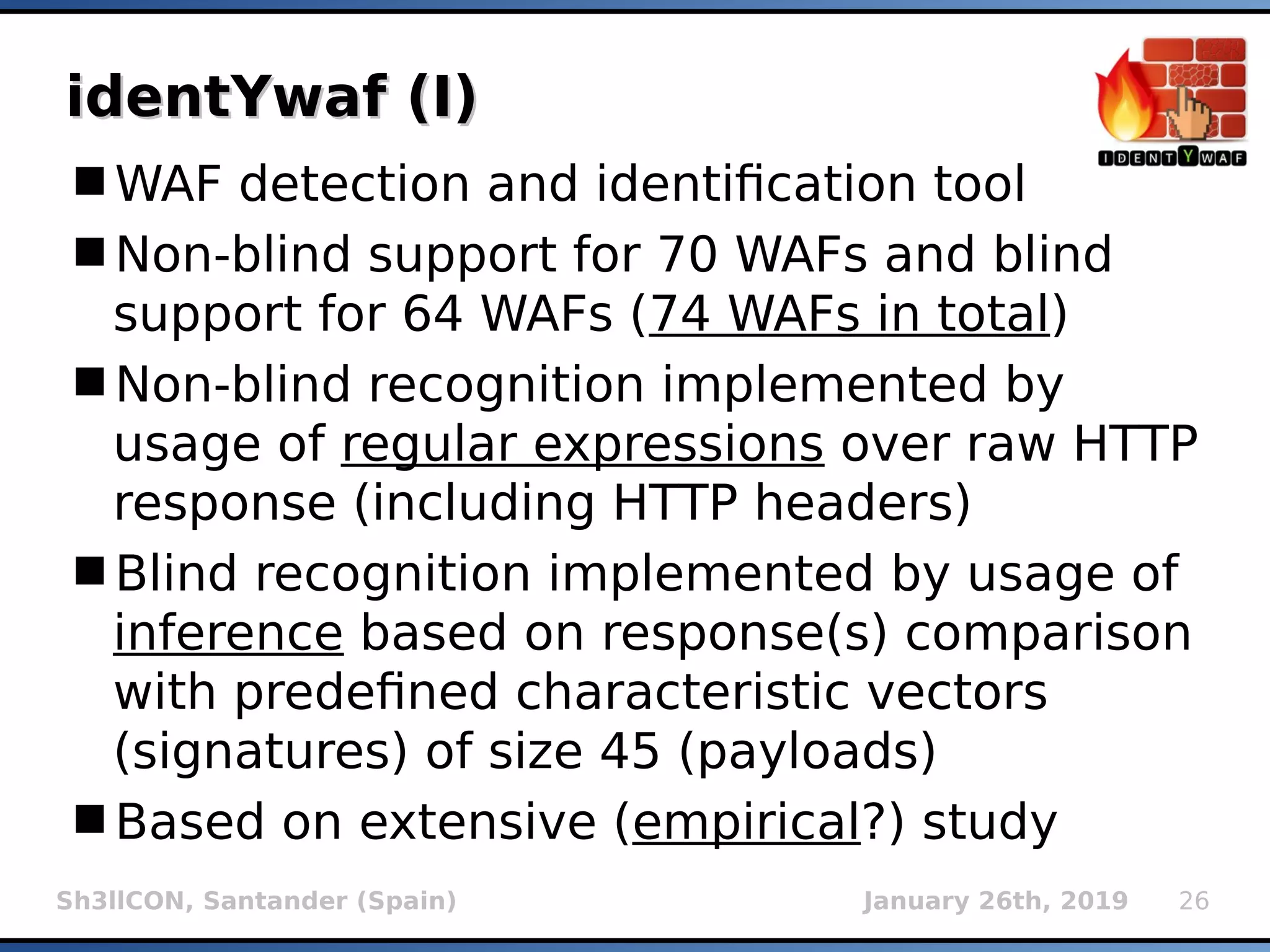 Blind WAF identification | PDF