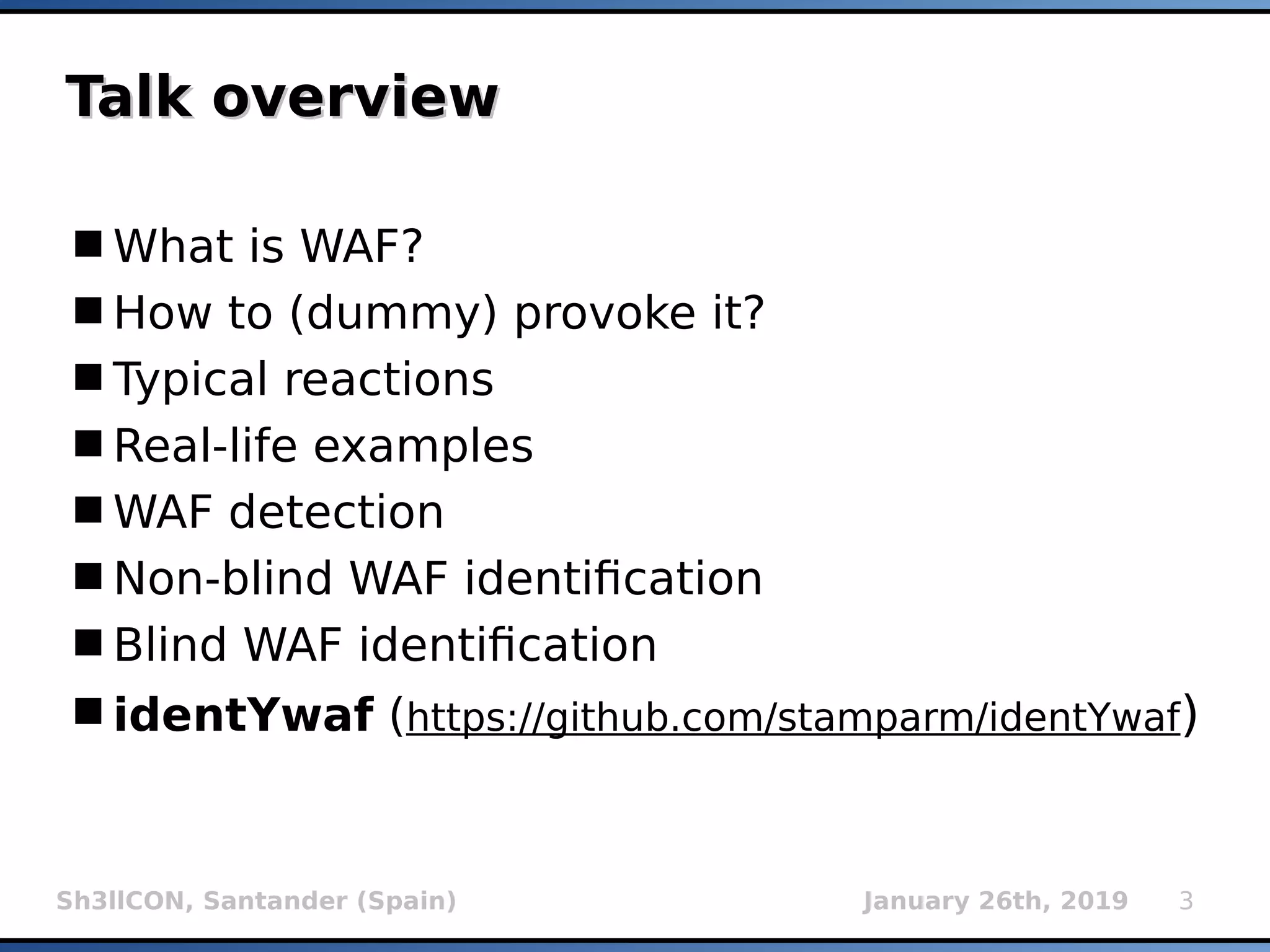 Blind WAF identification | PDF