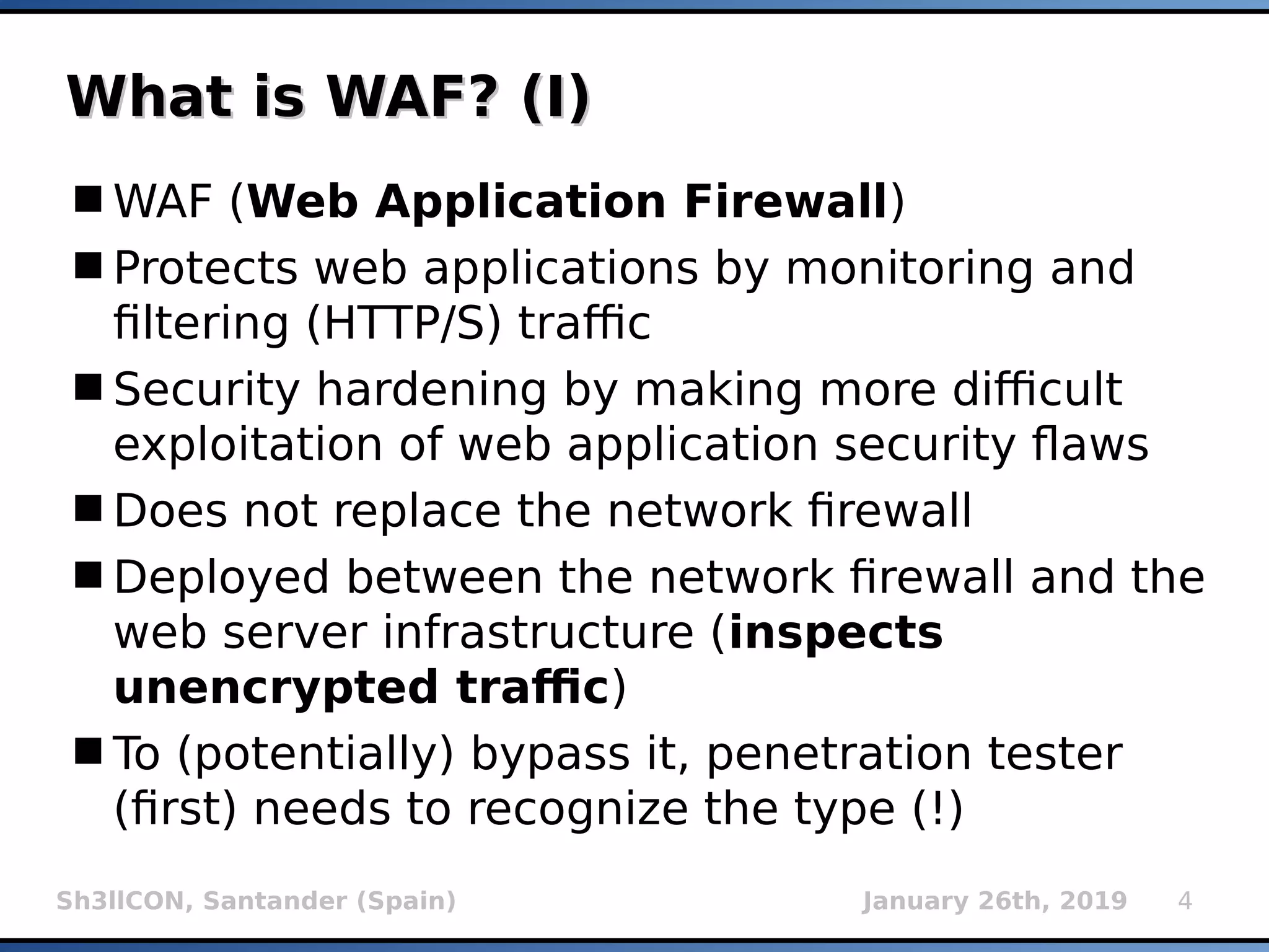 Blind WAF identification | PDF