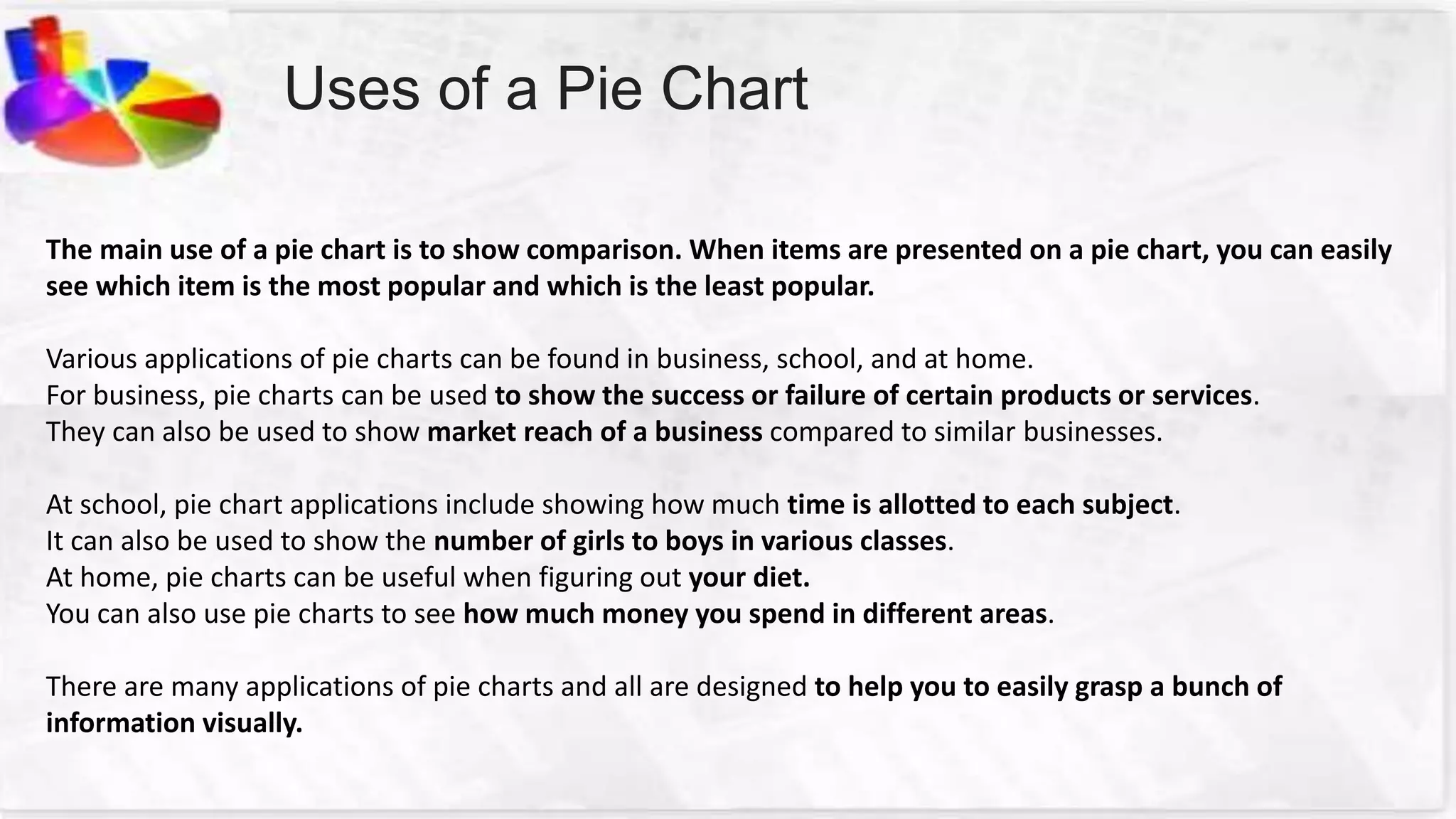 Pie Chart | PPTX | Food & Drink