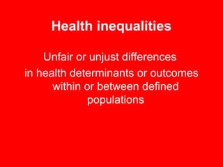 How can our Labour government’s health inequalities targets become ...