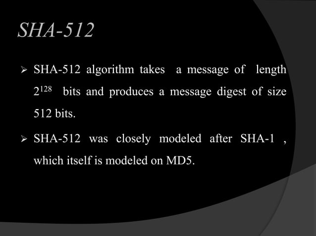Secure Hash Algorithm Pptx Programming Languages Computing