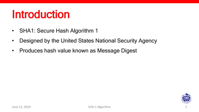 SHA 1 Algorithm | PDF