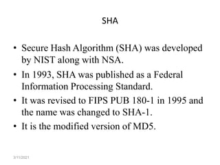 SHA | PPT