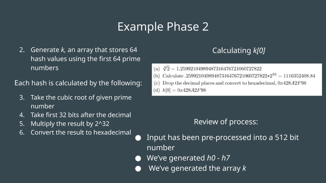Secure Hash Algorithm (SHA 256) - Detailed Architecture | PPTX