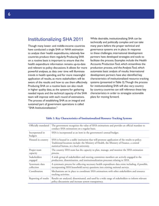 System of Health Accounts 2011: What is SHA 2011 and How Are SHA 2011 ...