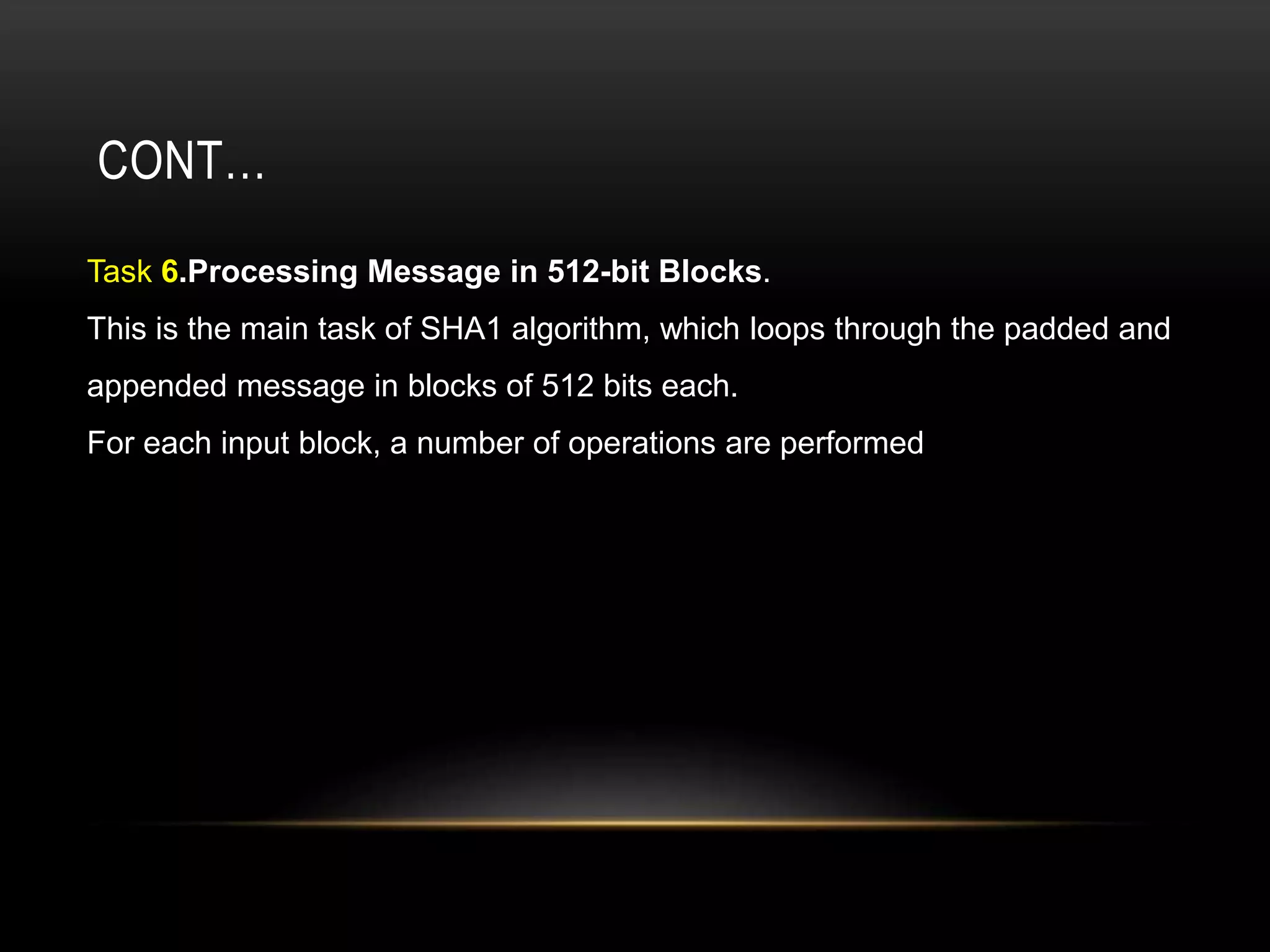 Sha 1 Algorithm Ppt