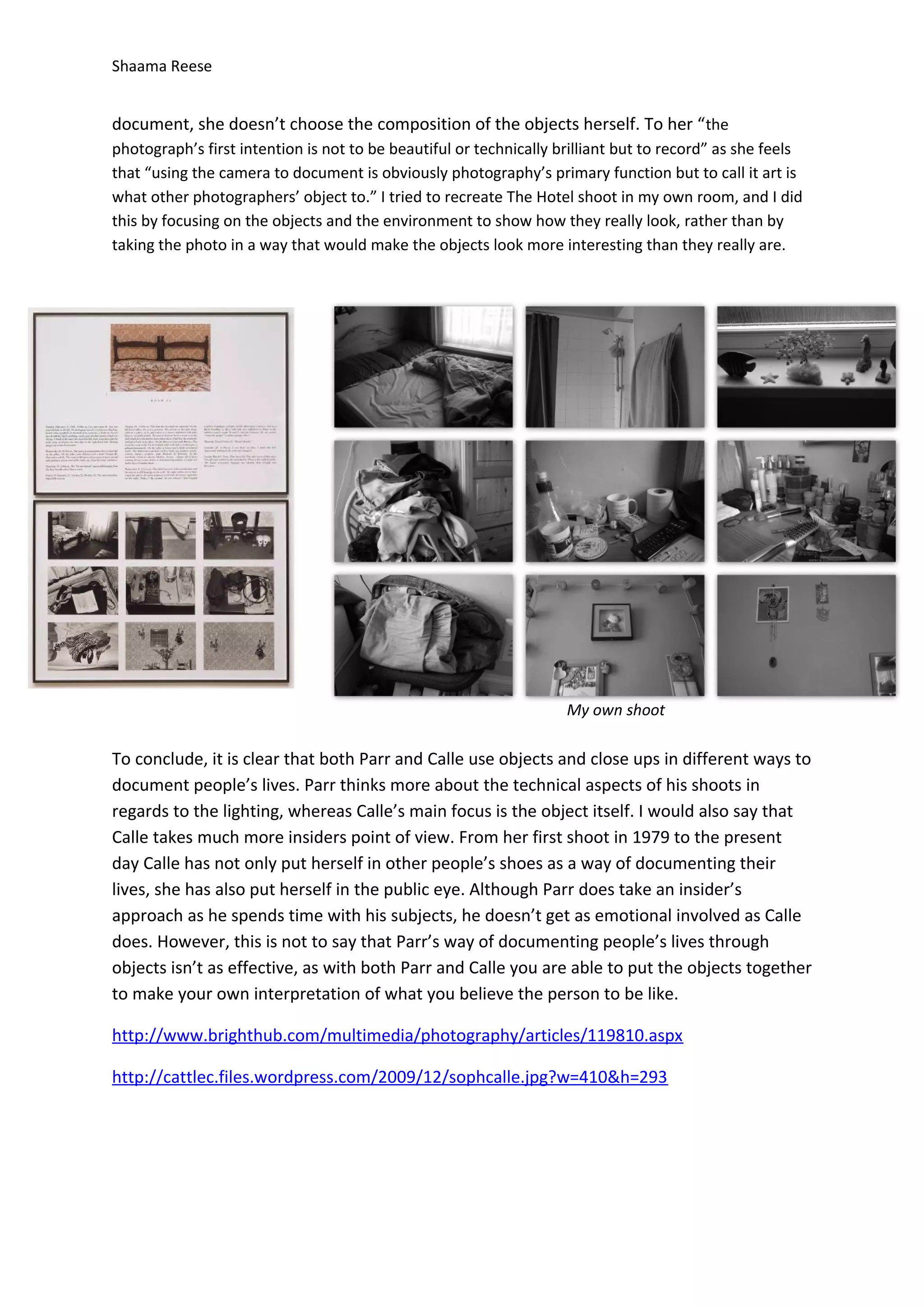 Shaama Reese written study example | PDF