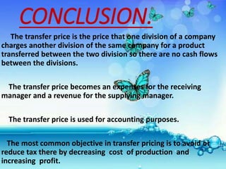 International Transfer Pricing Methods | PPTX