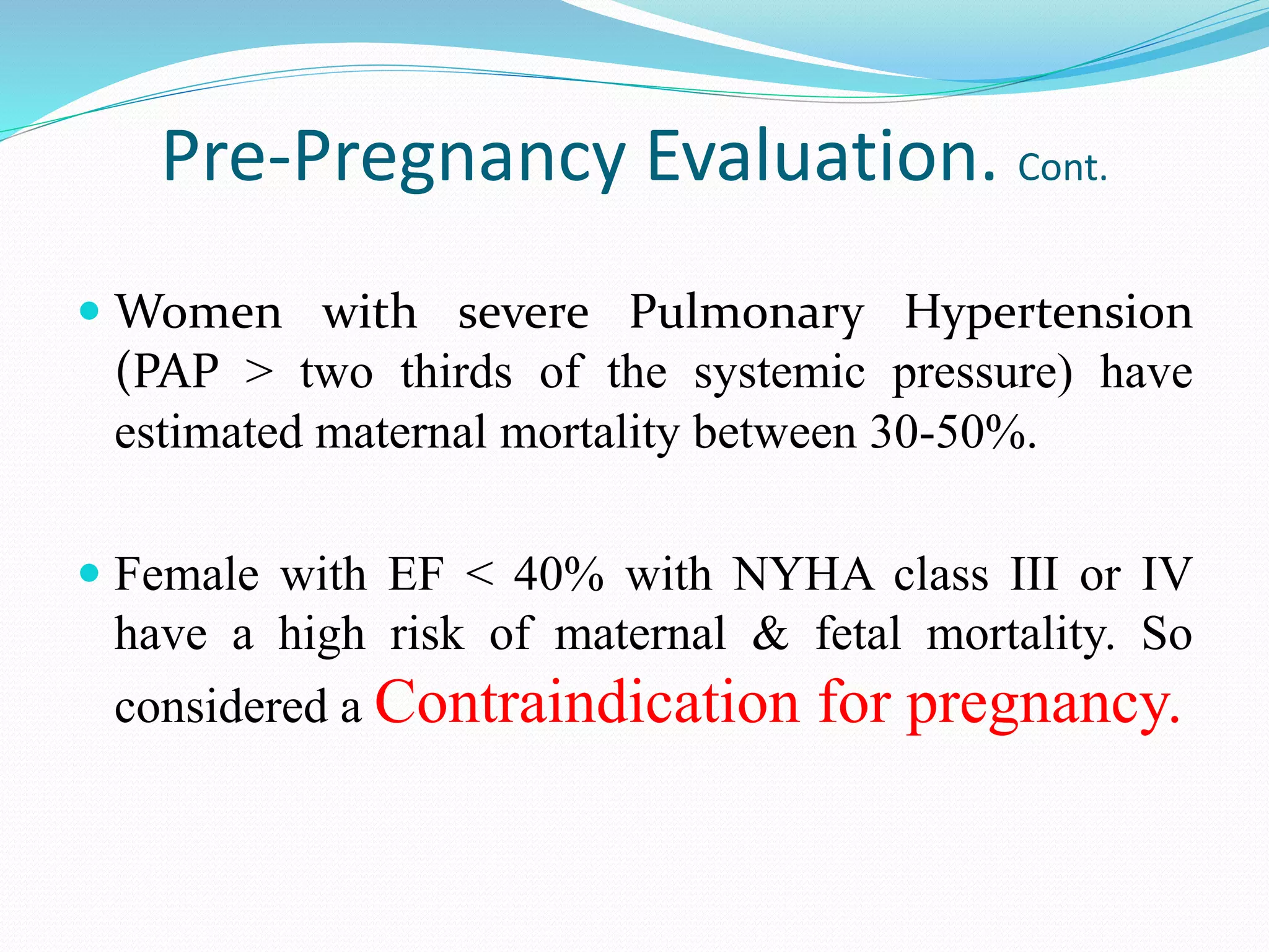 ESC guidelines on Cardiovascular diseases during pregnancy | PPTX