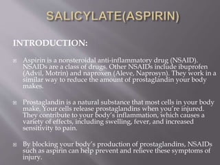 NSAIDS(NON-STEROIDAL ANTI INFLAMMATORY DRUGS) | PPTX